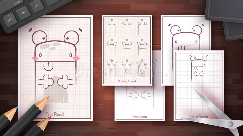 How To Draw. Guide To Drawing Cartoon Duck. Simple Step-by-step Drawing ...