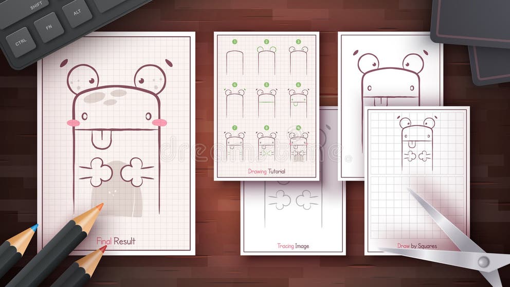 How To Draw a Frog. Step by Step Drawing Tutorial. Draw Guide. Simple ...