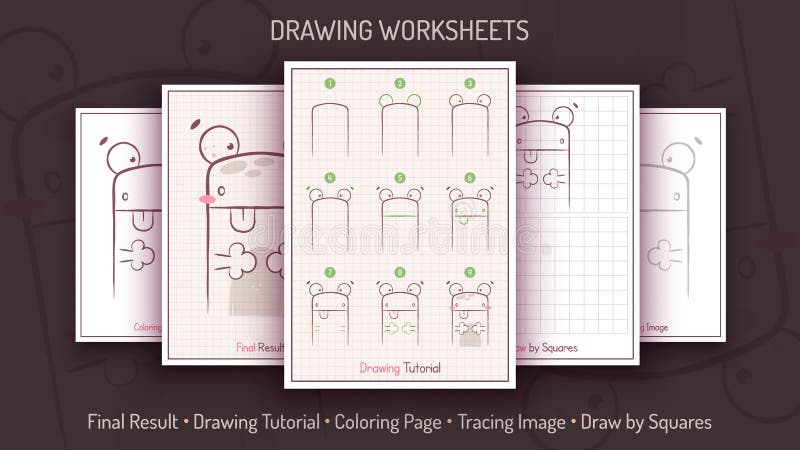 How To Draw A Frog Step By Step Drawing Tutorial Draw Guide Simple Instruction Coloring Page
