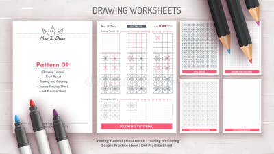 How To Draw a Pattern. Step by Step Drawing Tutorial. Draw Guide ...