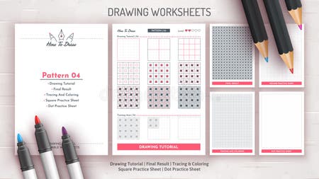 How To Draw a Pattern. Step by Step Drawing Tutorial. Draw Guide ...