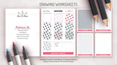 How To Draw a Pattern. Step by Step Drawing Tutorial. Draw Guide ...