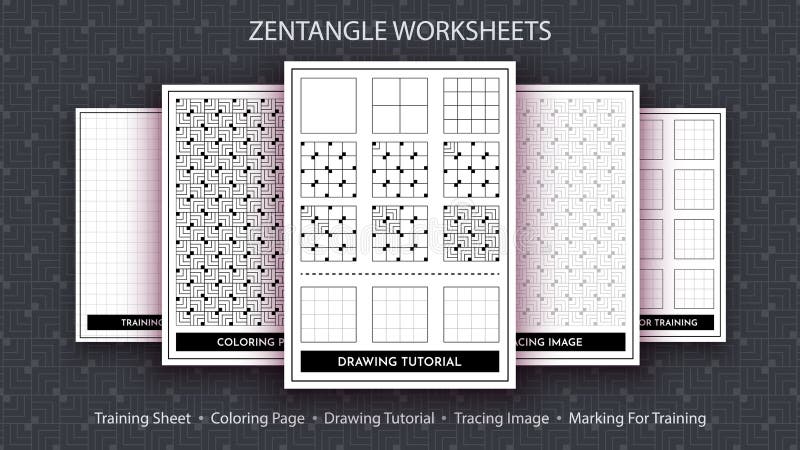 How To Draw a Zentangle. Step by Step Drawing Tutorial. Draw Guide ...