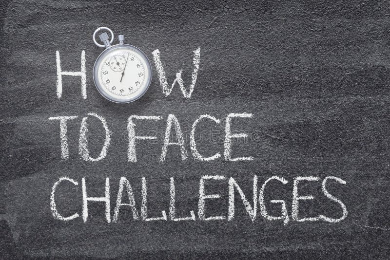 How To Face Challenges Watch Stock Photo - Image of clock, face: 142514968