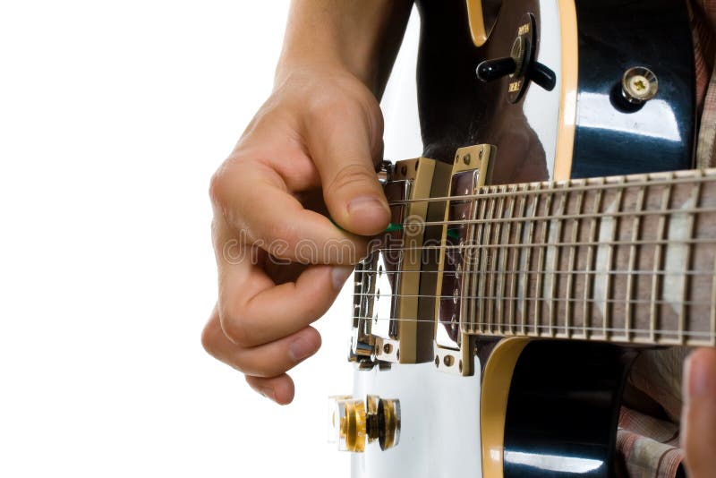 How to hold guitar pick stock photo. Image of solo, plectrum - 10523682
