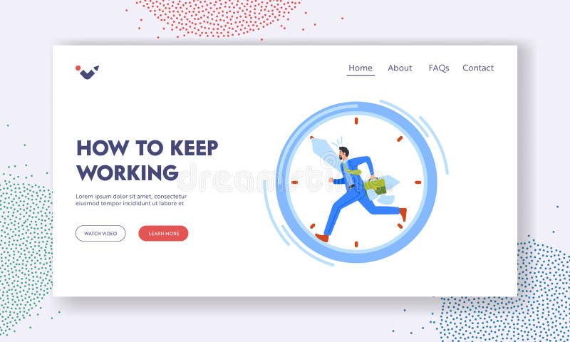 How To Keep Working, Races Over Time, Deadline Landing Page Template ... How To Keep Working, Races Over Time, Deadline Landing Page Template ...