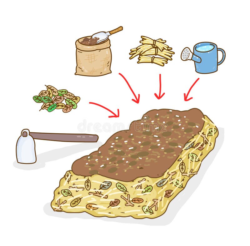 How To Make Compost Vector. Stock Illustration - Illustration of ...