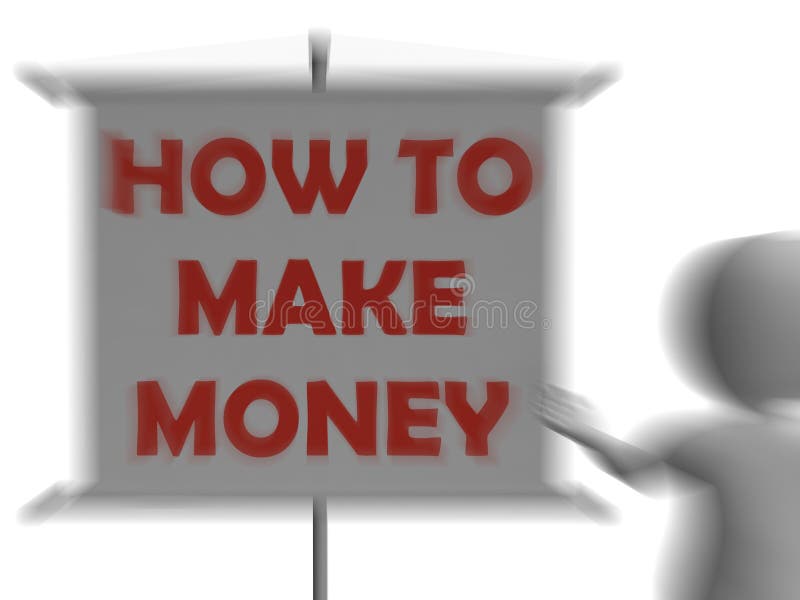 How To Make Money Board Displays Wealth and Success Stock Illustration ...
