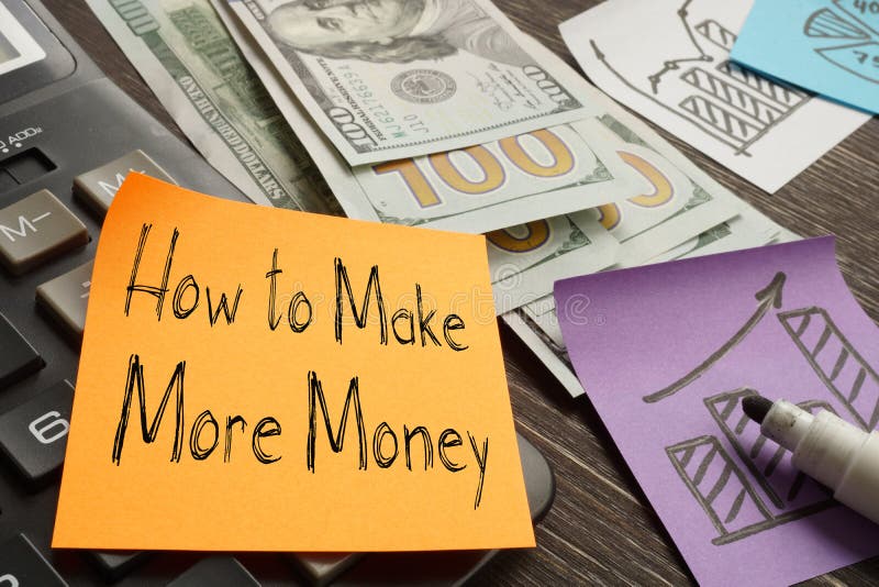 How To Make More Money Question is Shown on the Photo Using the Text ...