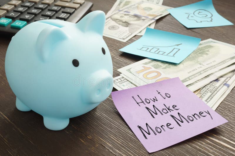 How To Make More Money is Shown on the Business Photo Using the Text ...