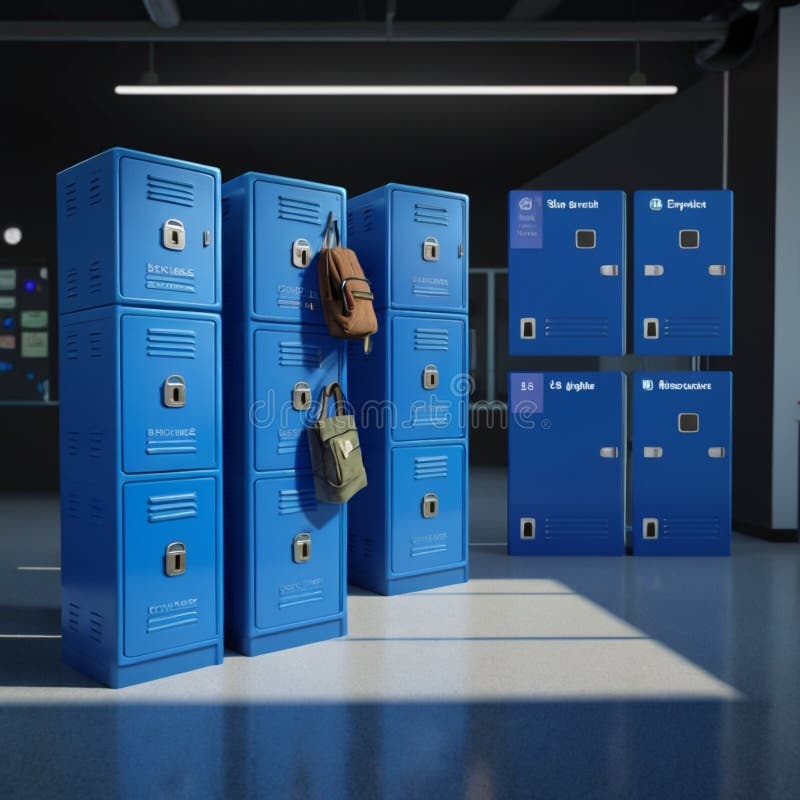 How To Make the Most of Your School Locker Space Stock Illustration ...