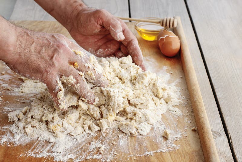 How To Make a Pastry - Step by Step Stock Image - Image of cutting ...