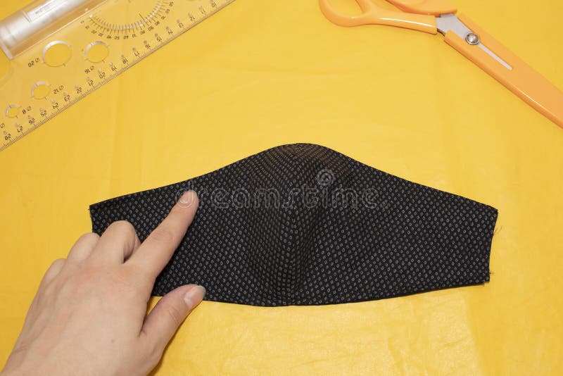 How To Make a Protective Face Mask at Home from Fabric, Step-by-step ...