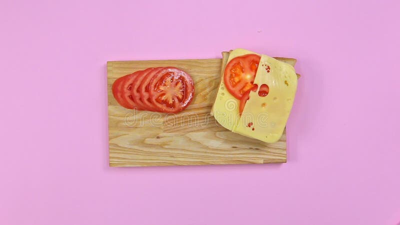 How To Make Sandwith Tutorial,top View Stock Video - Video of open ...