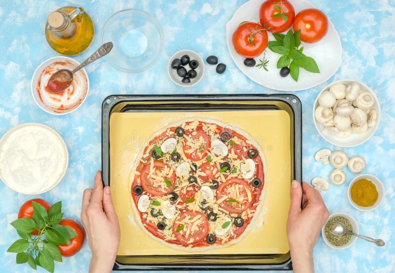 Veggie Pizza Step Stock Photos - Free & Royalty-Free Stock Photos from ...