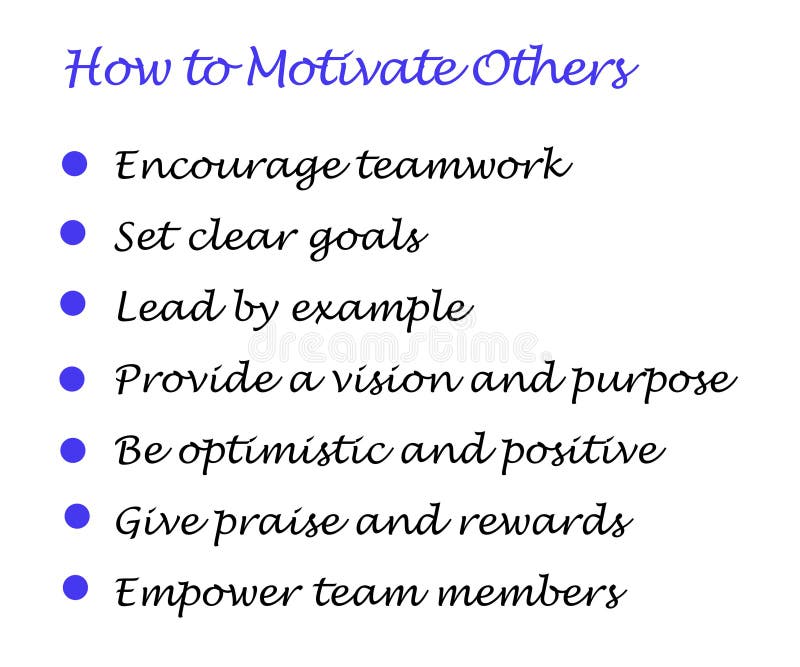 How to Motivate Others stock illustration. Illustration of motivate ...