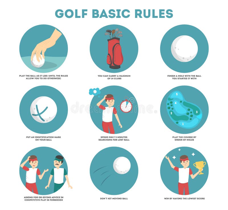 How To Play Golf Guide for Beginners Stock Vector - Illustration of ...