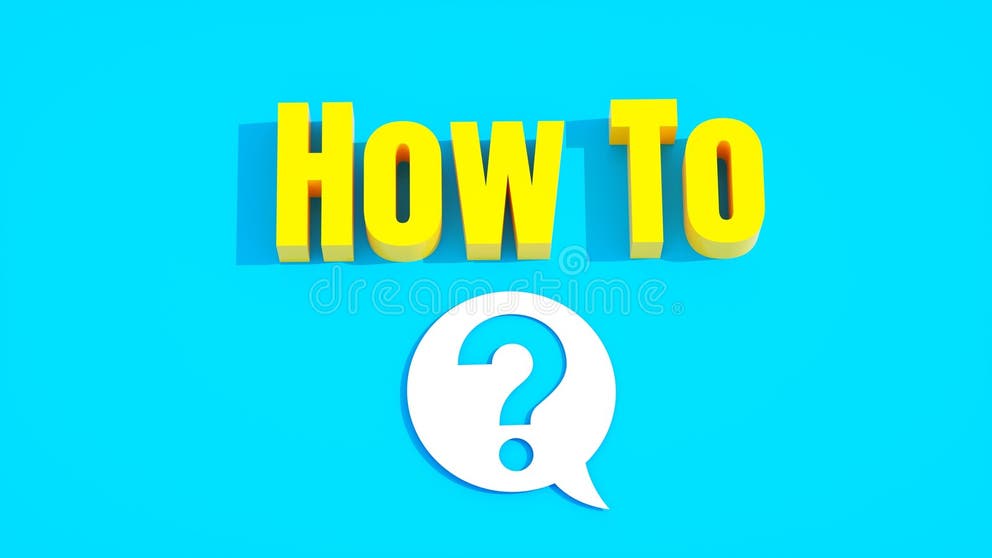 How To Question Concept. Question Mark and Speech Bubble Stock ...