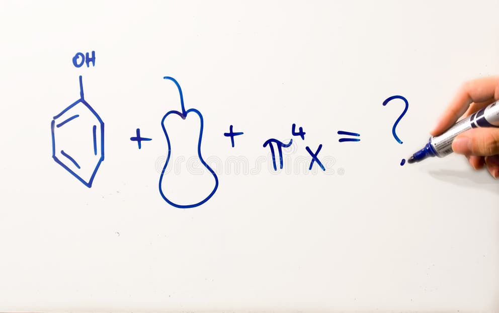 How to solve this equation stock photo. Image of symbols - 11675116
