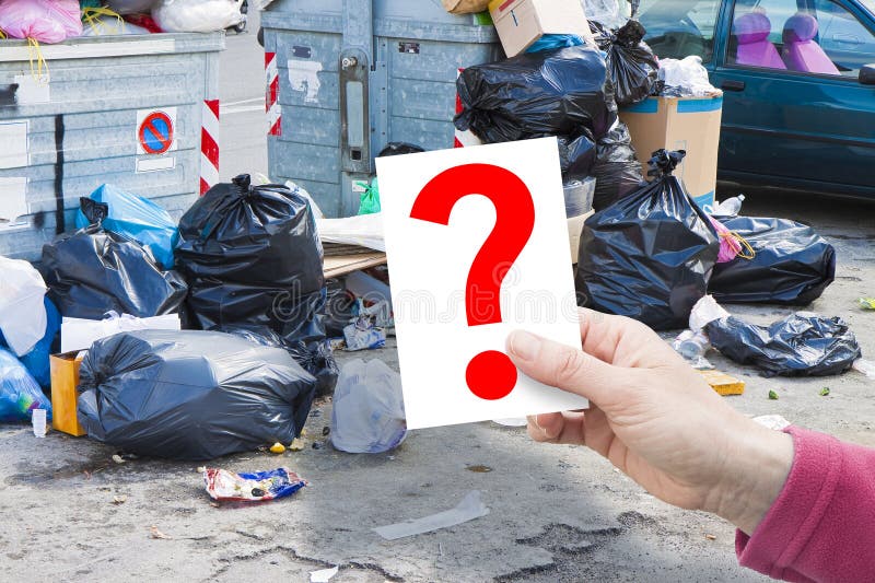 How To Solve the Garbage Problem in Cities - City Life Concept with ...