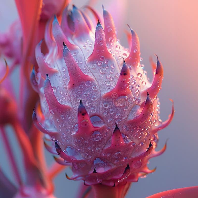 How To Train Your Dragon Fruit - a Close Up of a Flower Stock ...