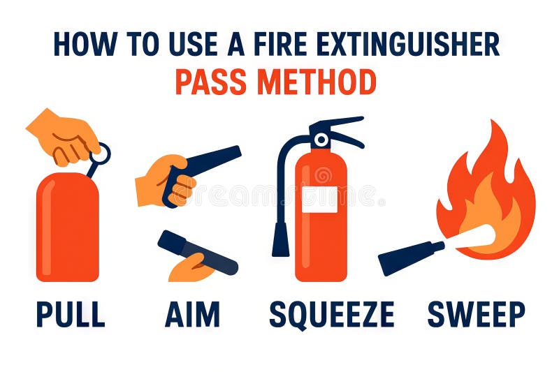 Fire Extinguisher Pass Stock Illustrations – 72 Fire Extinguisher Pass ...