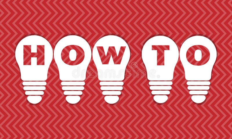 HOW TO stock vector. Illustration of business, sign - 285662503