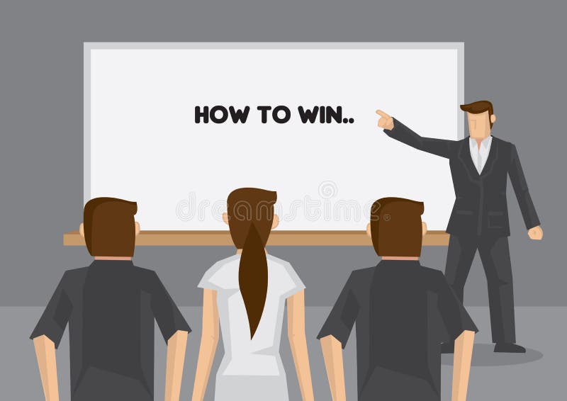 How To Win Training Cartoon Vector Illustration Stock Vector ...