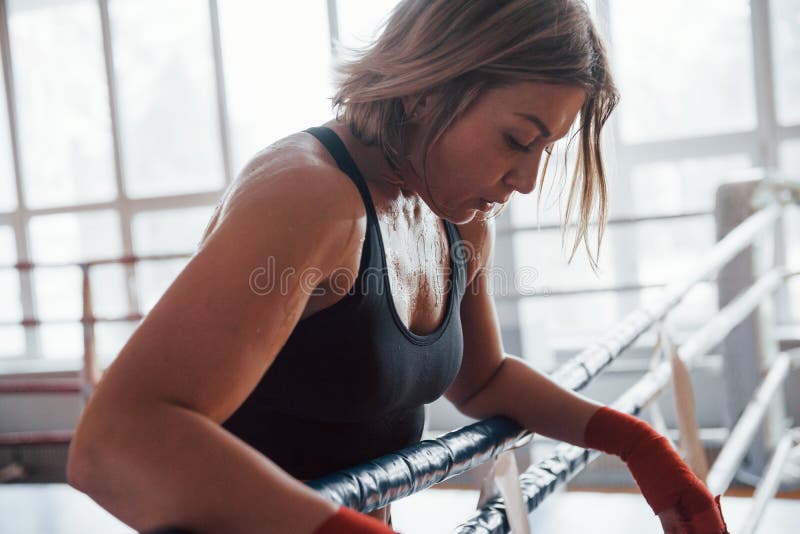 How Training really Looks Like. Tired after Workout Stock Image - Image ...