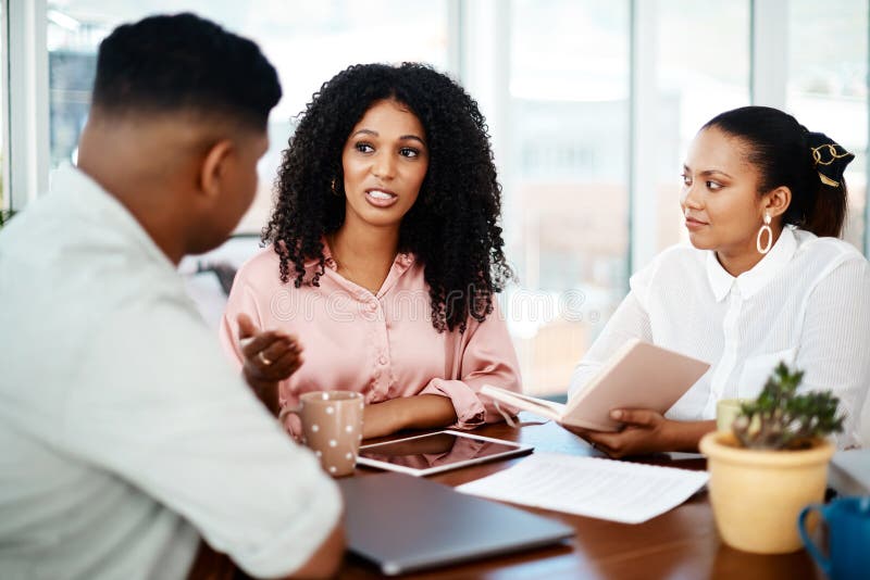 How Winning Projects are Completed. a Group of Young Businesspeople ...