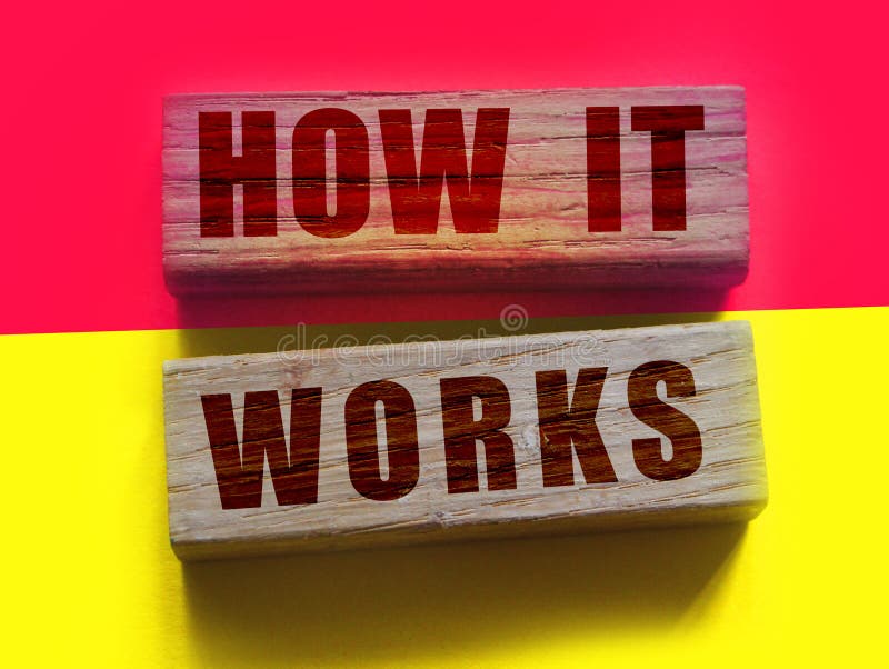 How it Works on Wooden Blocks. Instruction Plan or Step by Step Guide ...