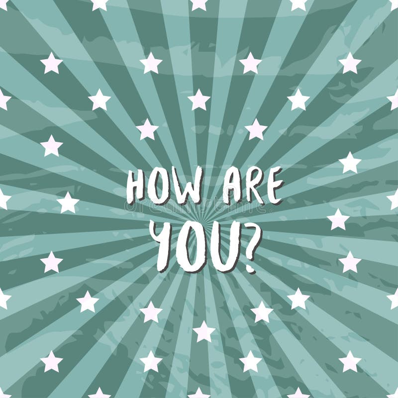 How are You? Vector Blog Banner Card. Stock Vector - Illustration of ...