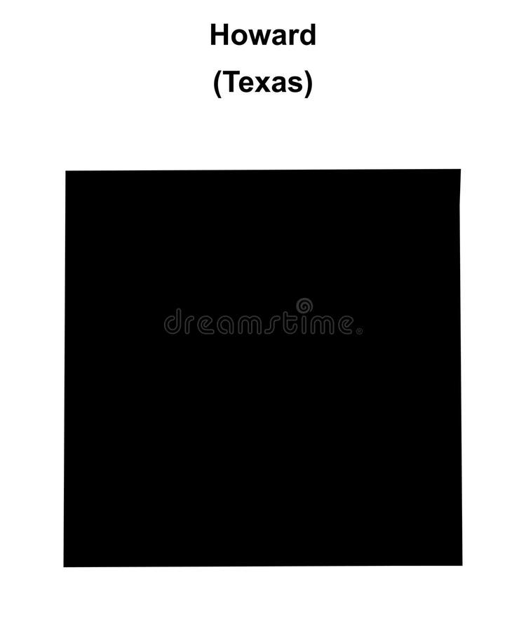 Howard outline map stock vector. Illustration of cartography - 361792075