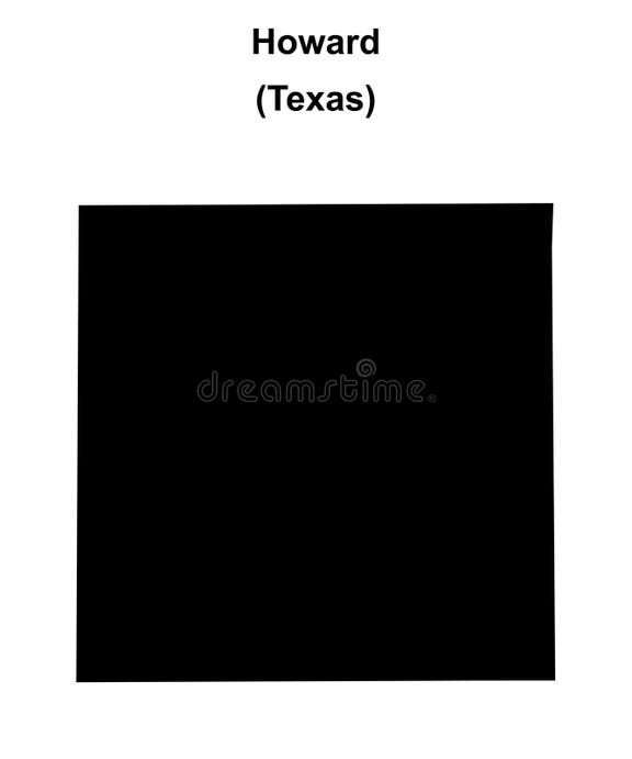 Howard outline map stock vector. Illustration of cartography - 361792075