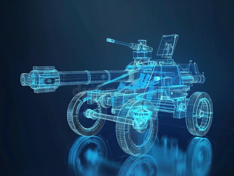 Howitzer Visualization with Augmented Reality Transparent Howitzer in ...