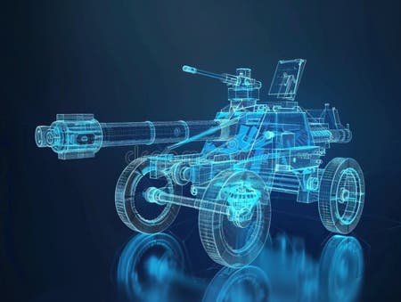 Howitzer Visualization with Augmented Reality Transparent Howitzer in ...