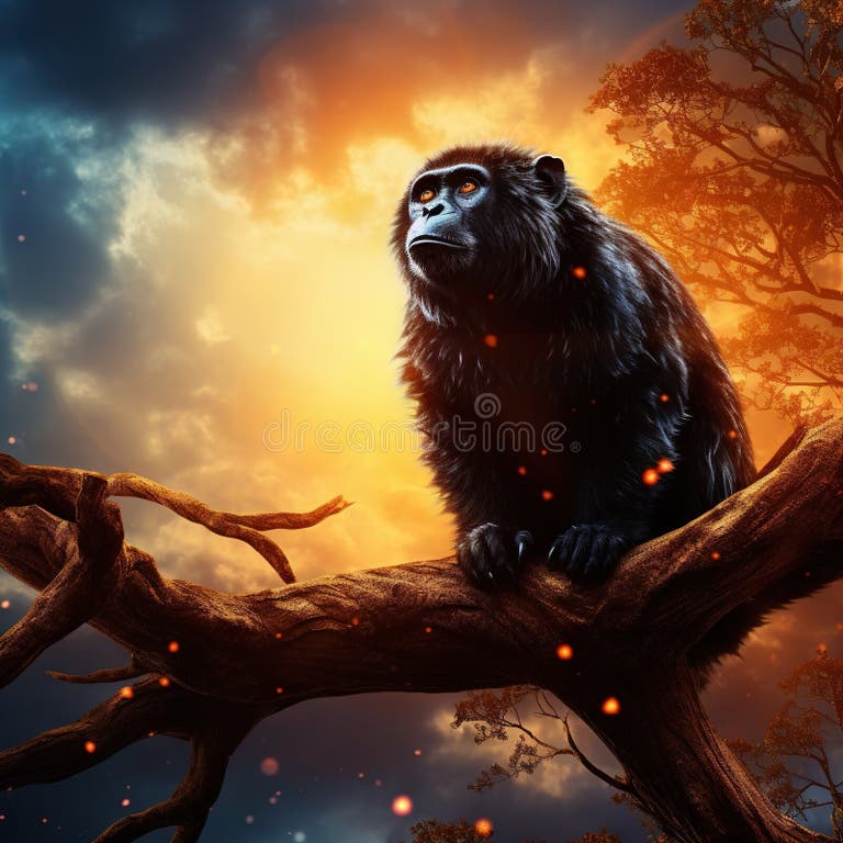 Howler monkey stock illustration. Illustration of howler - 293685319