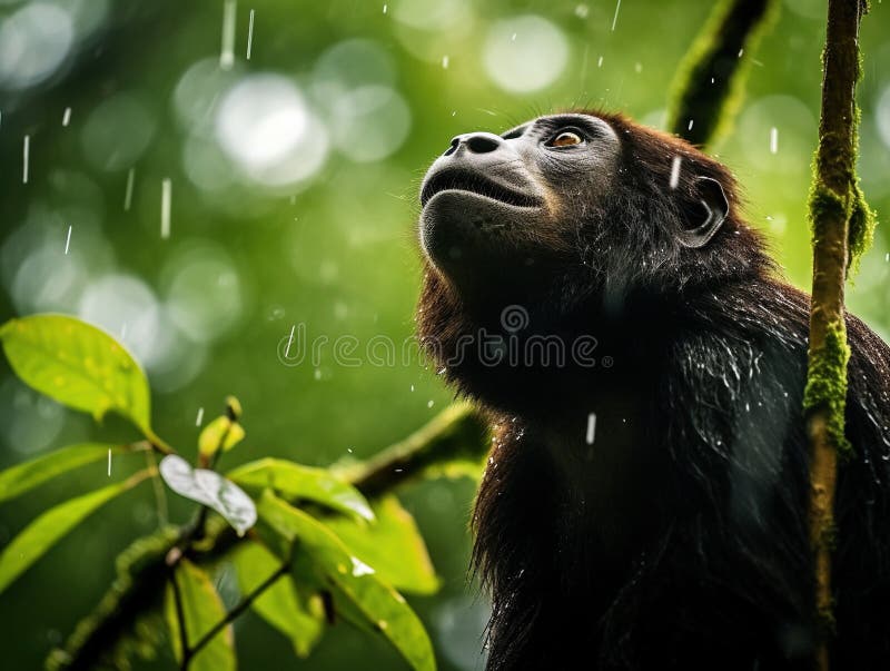 Howler monkey stock illustration. Illustration of howler - 293688416