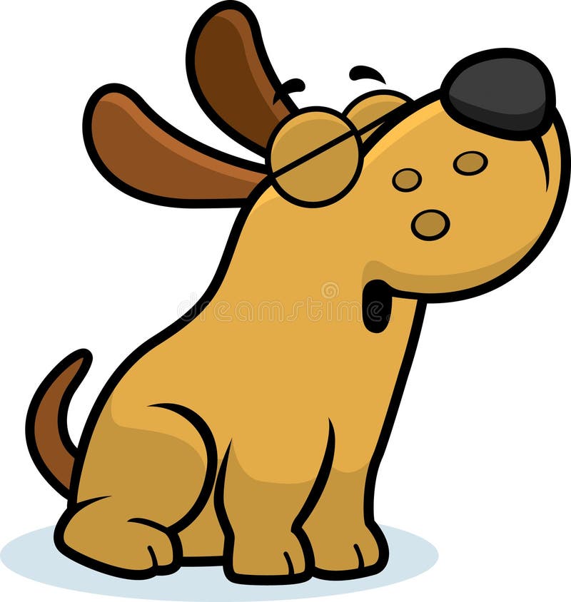 Howling Cartoon Dog stock vector. Illustration of howling - 47296812