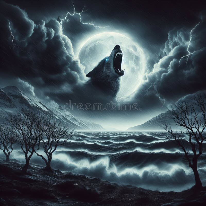 Howling Wind a Loud Eerie Wind that Creates a Howling Noise Oft Stock ...