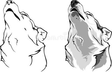 Siberian Husky Howling Stock Illustrations – 213 Siberian Husky Howling ...