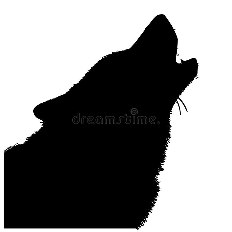Howling Wolf Vector Illustration by Crafteroks Stock Vector ...