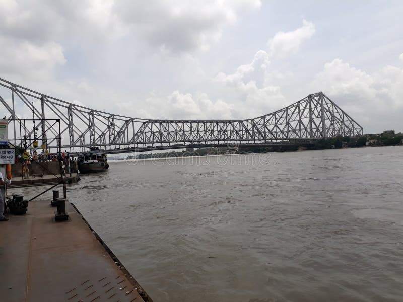 Howrah Bridge Over the River Ganga, Indian Famous Bridge in Kolkata ... Howrah Bridge Over the River Ganga, Indian Famous Bridge in Kolkata ...