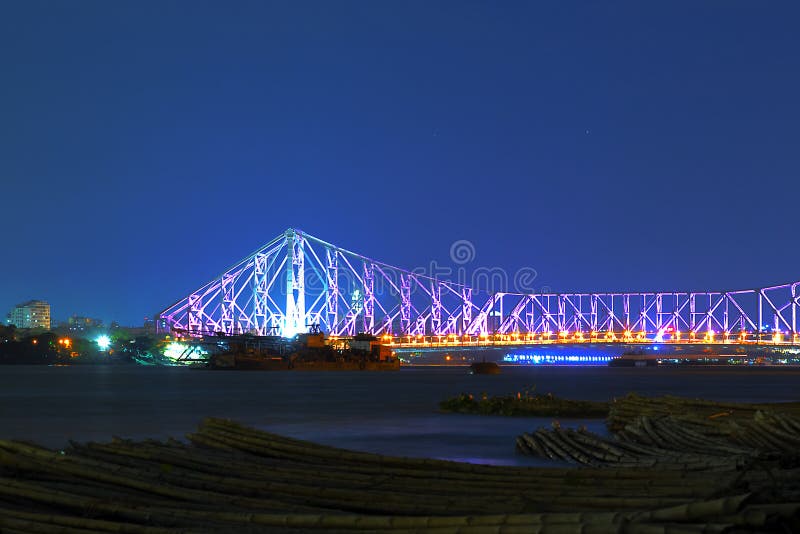 Howrah Bridge Purple Light Stock Photos - Free & Royalty-Free Stock ...