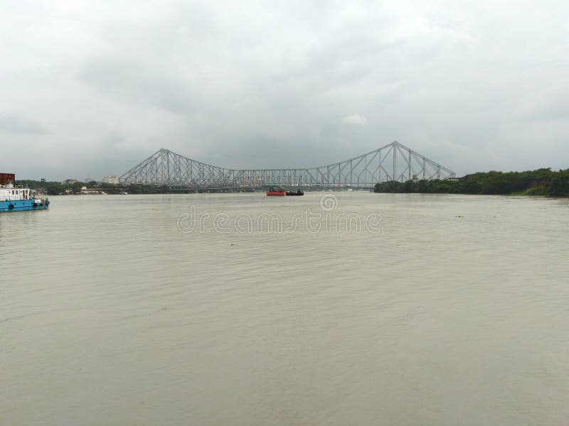 Howrah bridge stock photo. Image of river, howrah, ship - 125756774