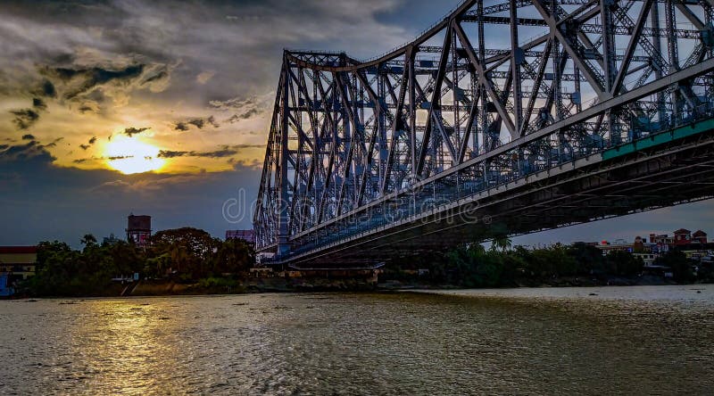 267 Sunset Howrah Bridge Stock Photos - Free & Royalty-Free Stock ...