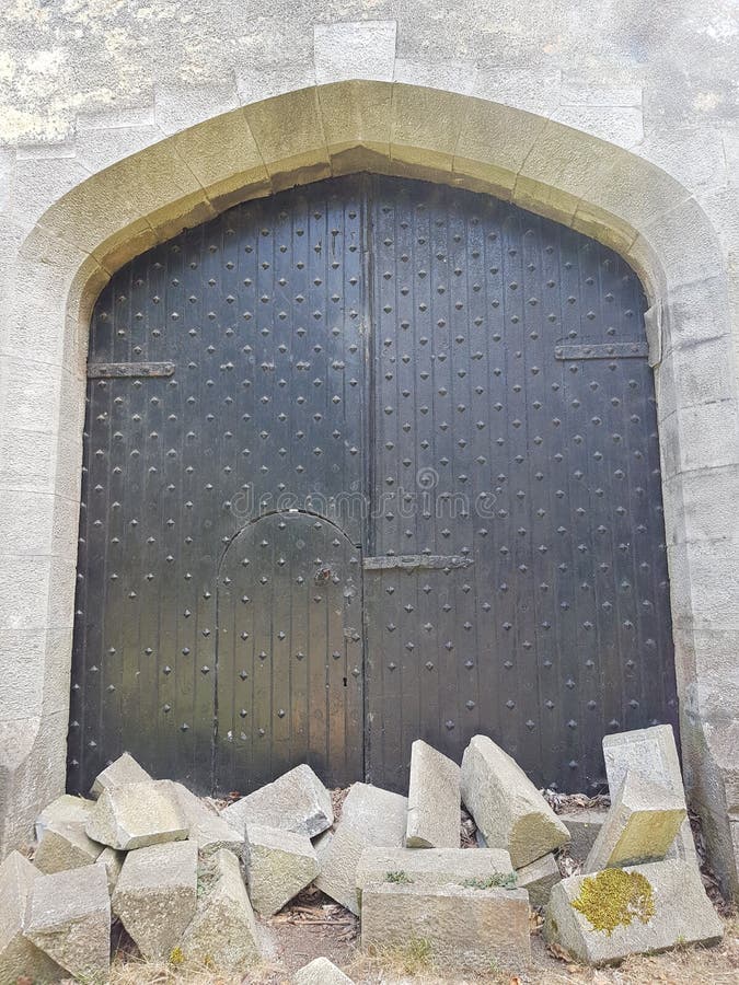 Howth castle gate stock image. Image of ireland, door - 120788123