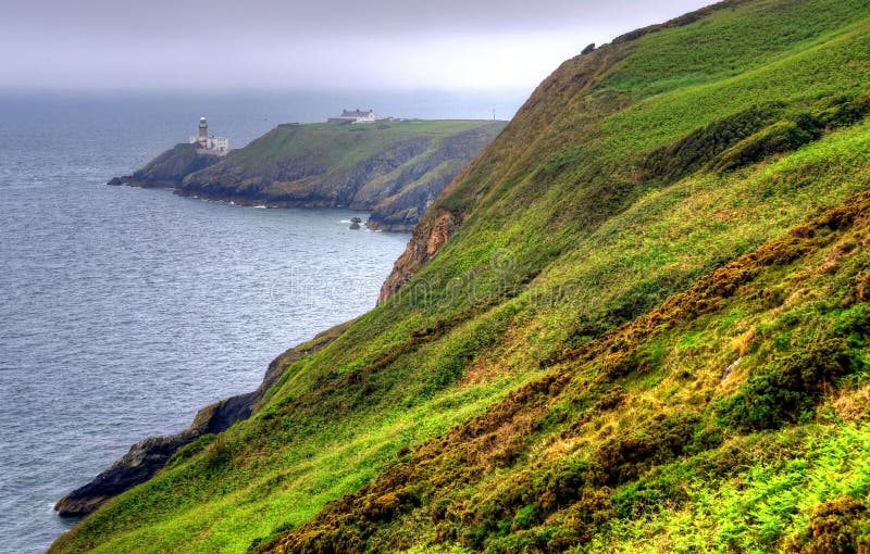 Howth Cliff Walk Outside of Dublin, Ireland Stock Photo - Image of ...