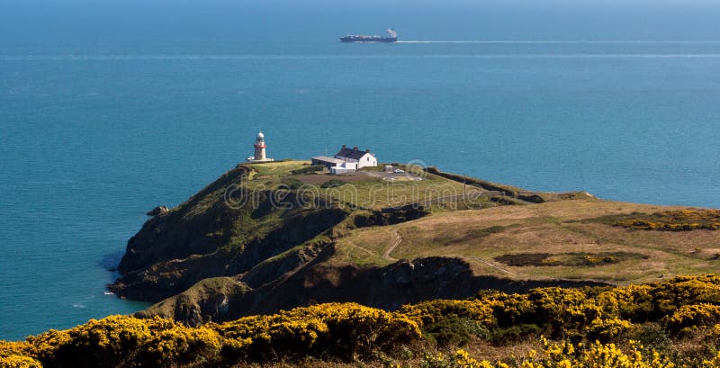 Howth, County Fingal, Ireland. Scenic View of Baily Lighthouse at Howth ...