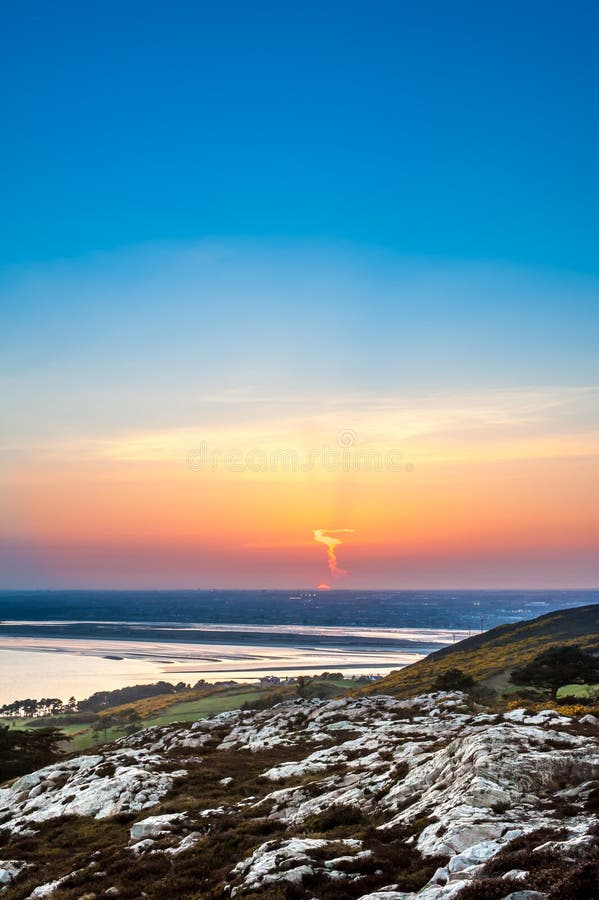 Howth at dawn, Dublin stock image. Image of houses, landscape - 67655259